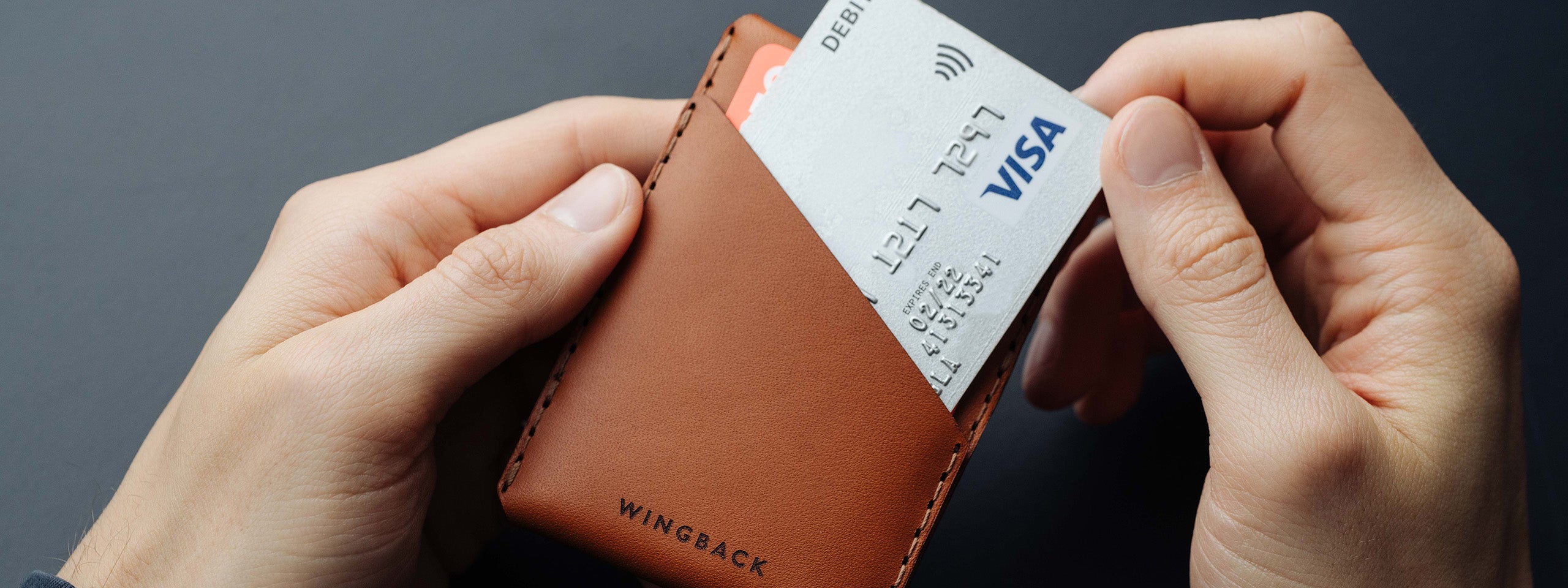 Personalised leather wallets, handmade in England - Wingback