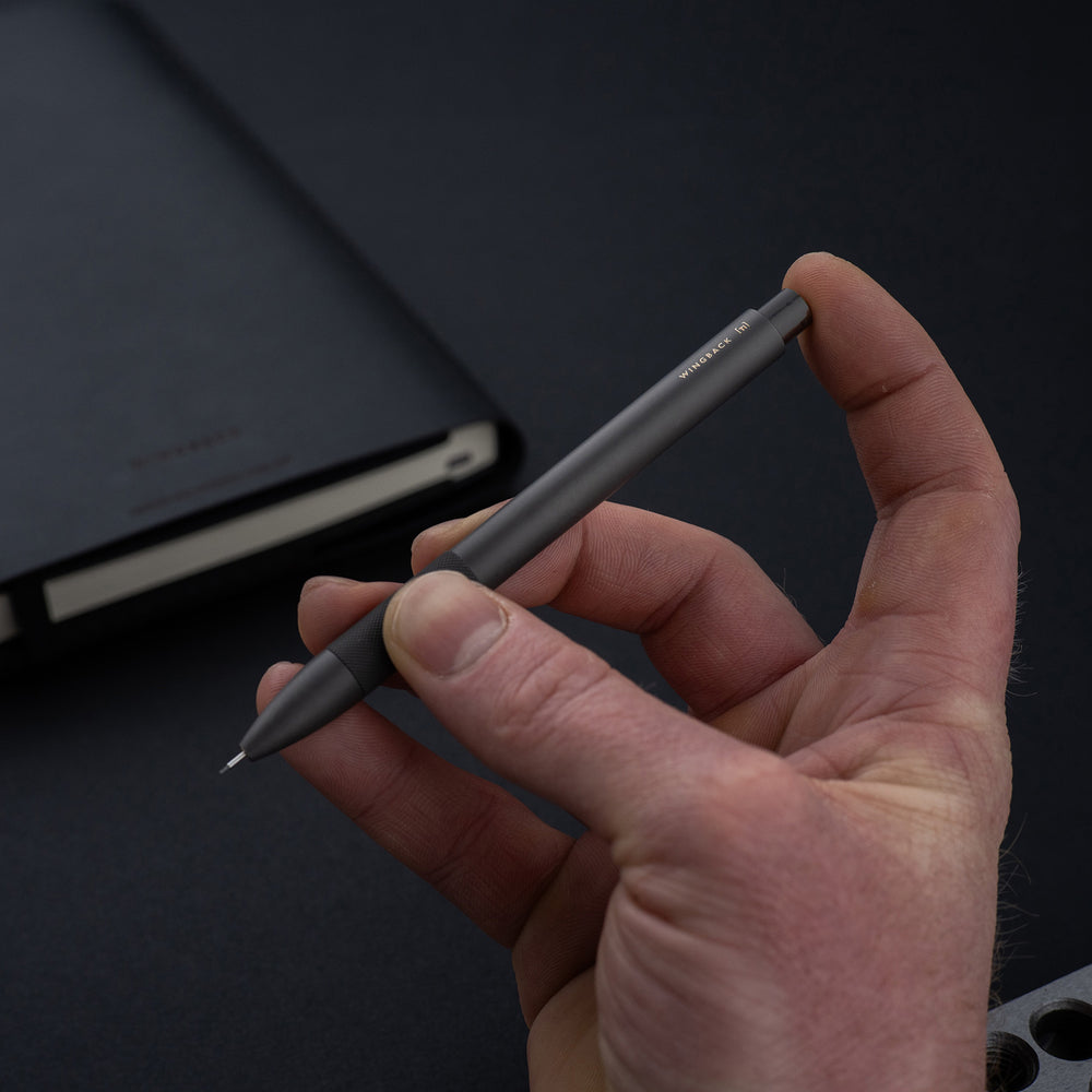 Mechanical Pencil - Matte Titanium | Titanium Stationery - Wingback