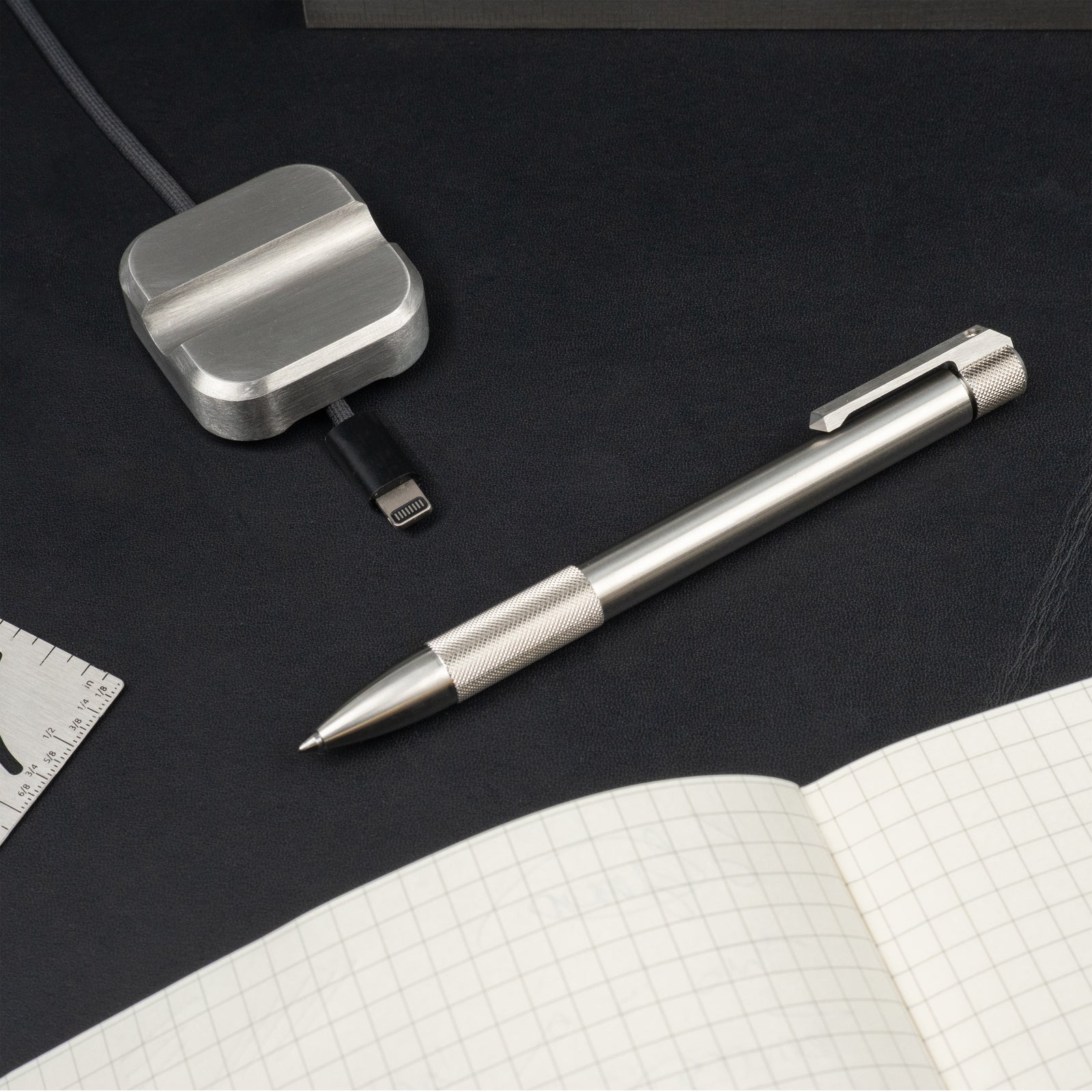 Journeyman Pen - Steel | Wingback Mechanical Pen - Wingback