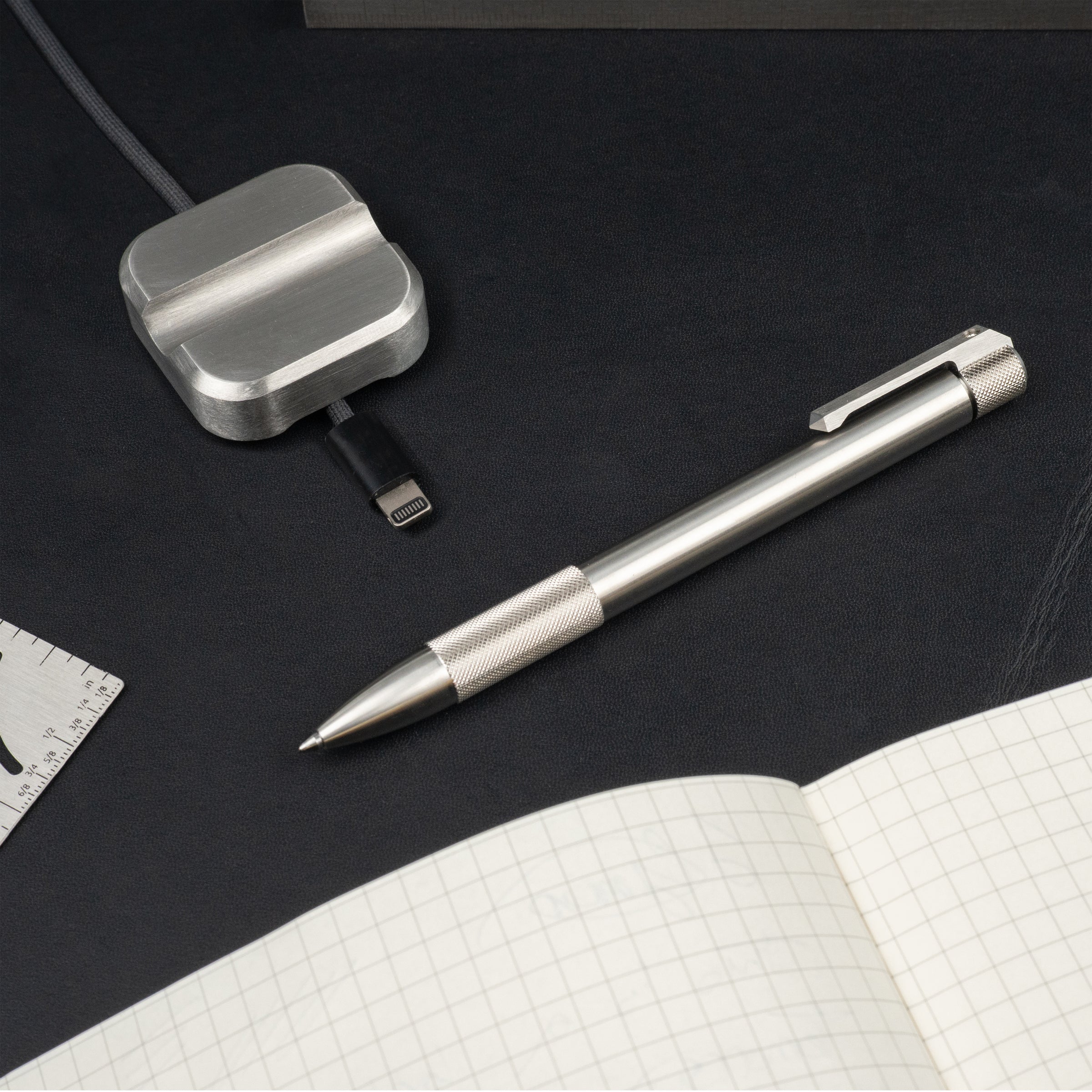 Journeyman Pen - Steel | Wingback Mechanical Pen - Wingback