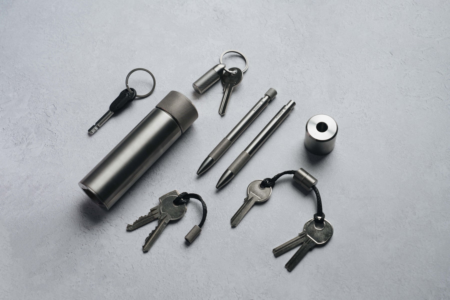 an oxide film surface finish gives it a soft buttery silver grey polish ...