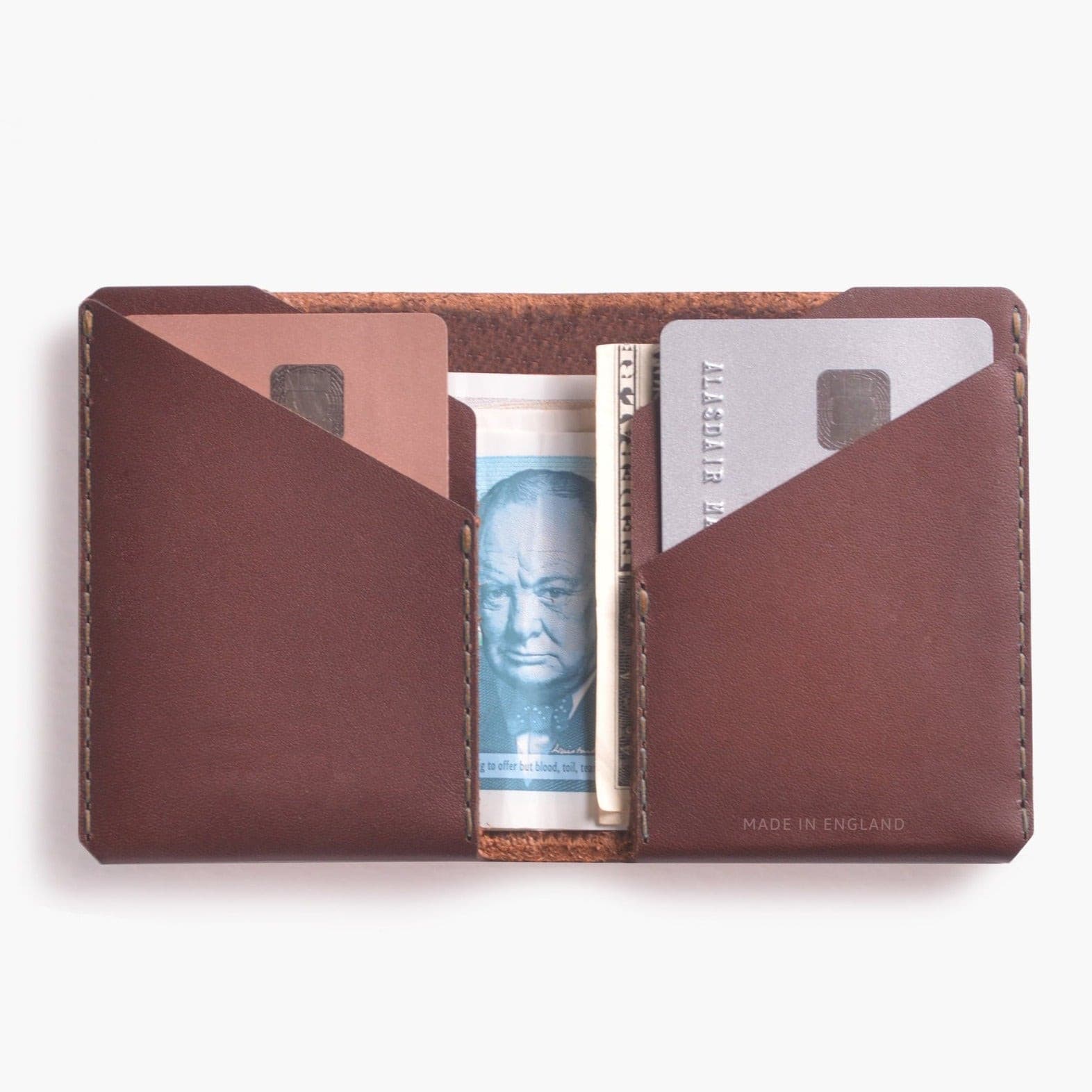 Chestnut Winston Wallet | Personalised men’s wallets | WINGBACK