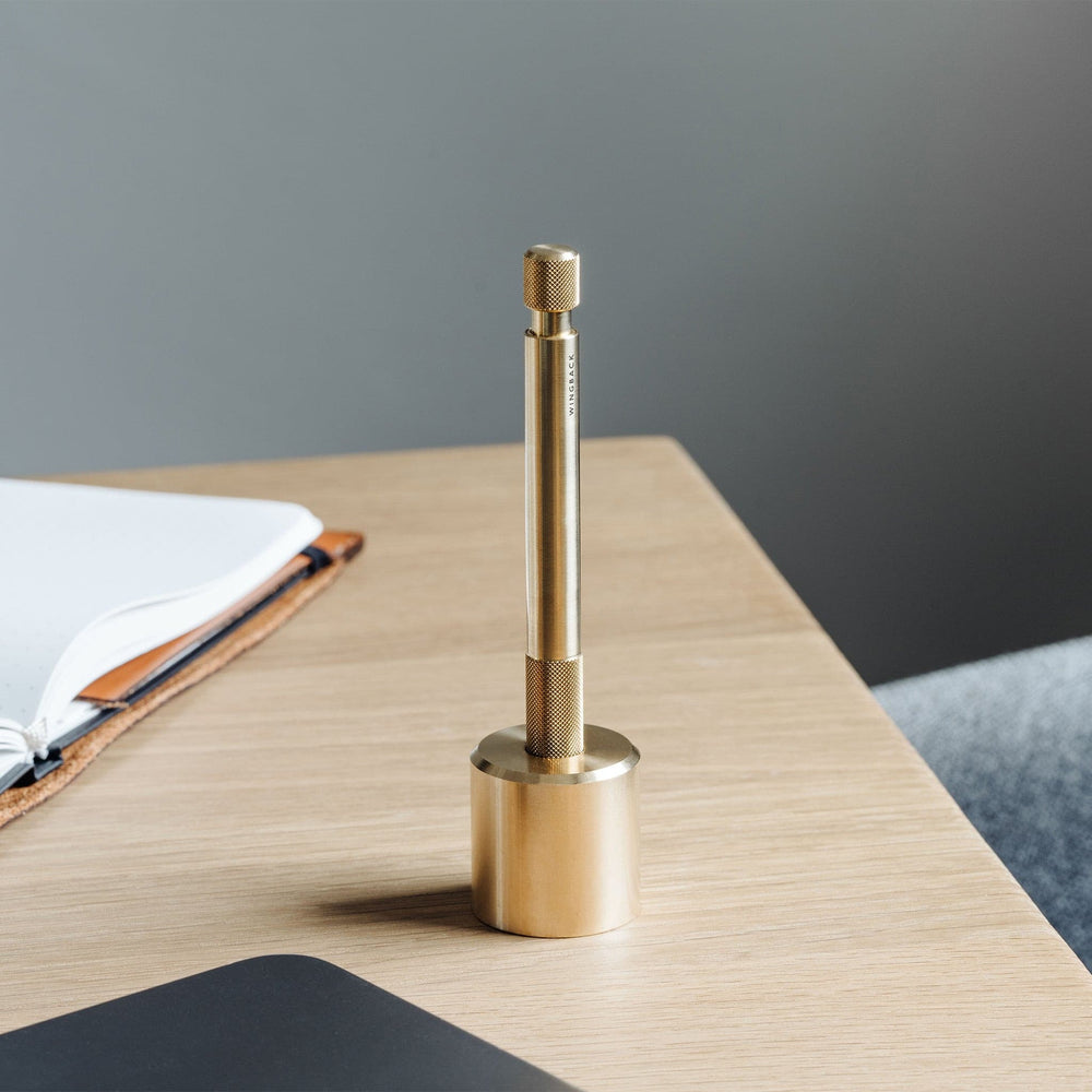 Pen/Pencil Holder - Brass | Personalised Stationery
