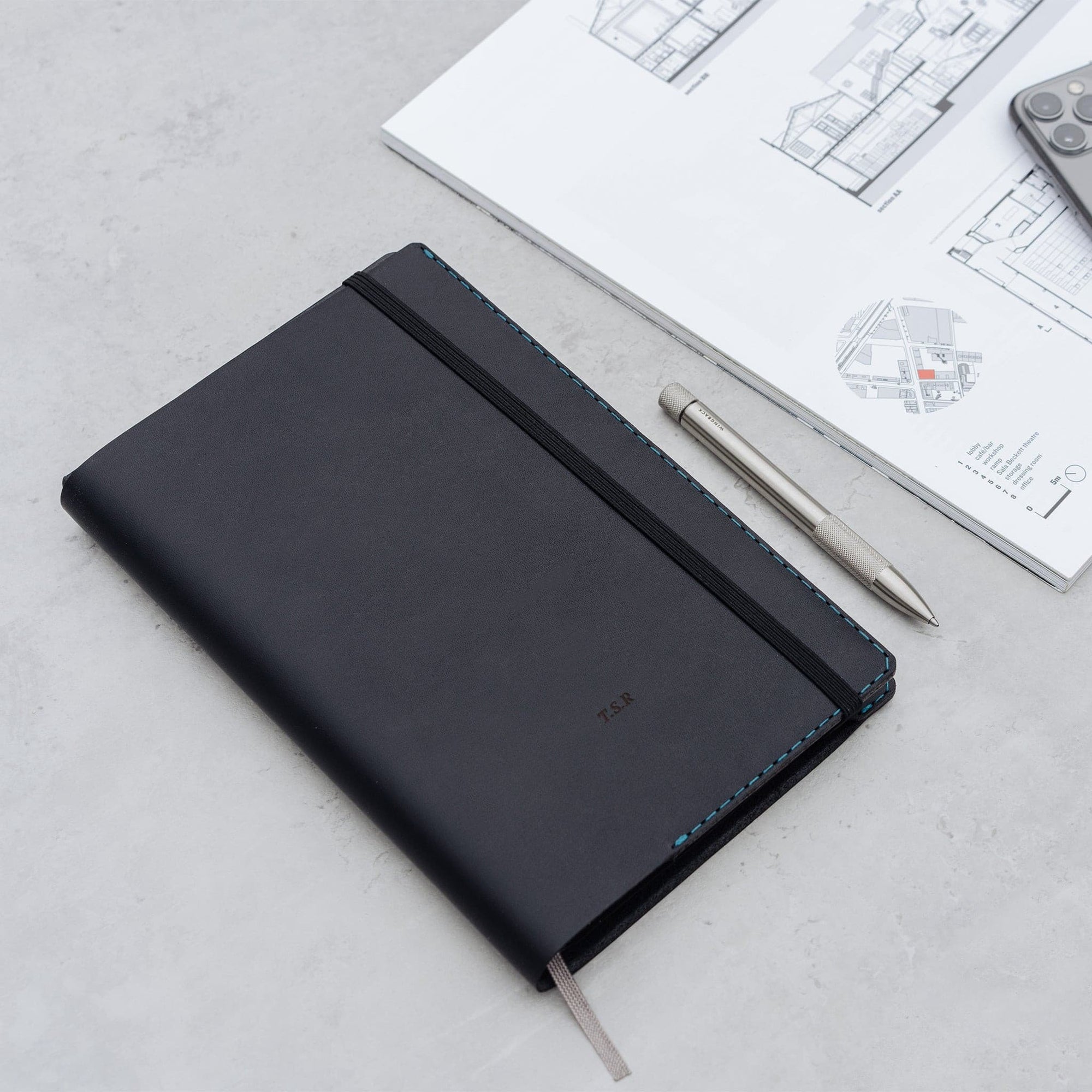 Medium Refillable Notebook - Charcoal
