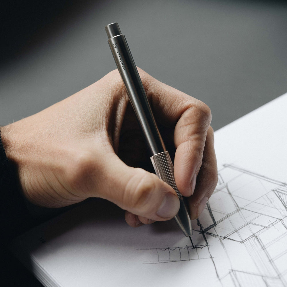 Mechanical Pencil - Titanium | Titanium Stationery - Wingback